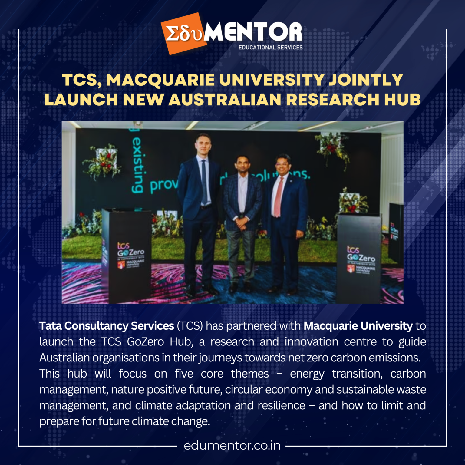 TCS, Macquarie University jointly launch new Australian research hub ...