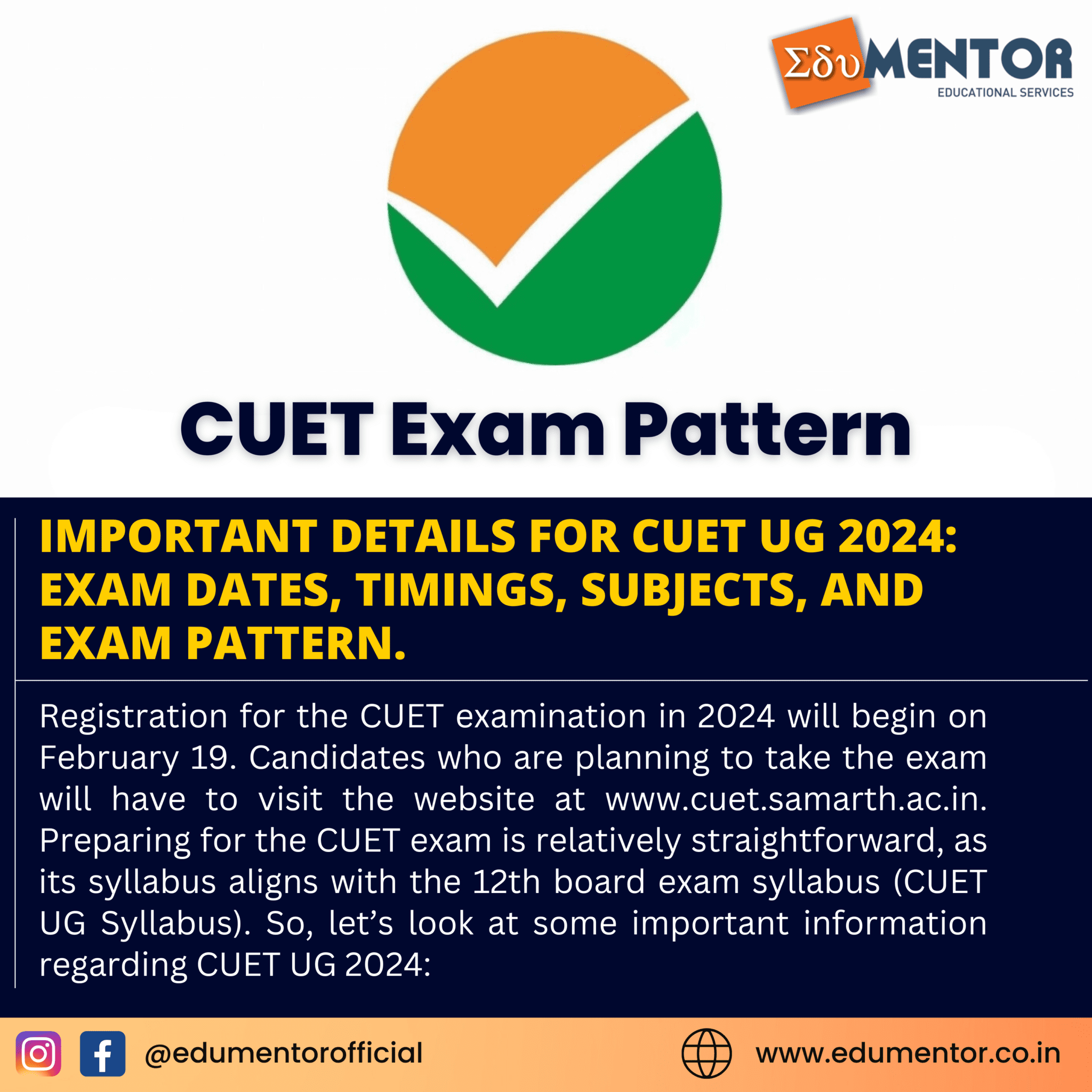 CUET UG 2024: Important Dates, Timings, Exam Pattern And Subjects ...